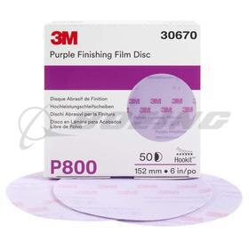 051131-30670: ABRASIVE: DISC,PURPLE,6IN,50BX, 3M FINISH FILM HOOKIT ...