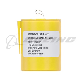 MS20995N51INC0: Malin Lock Wire, 0.051 in Dia, 134 ft L, Inconel ...