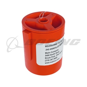 MS20995NC40M0N: Malin Lock Wire, 0.04 in Dia, 208 ft L, Monel, Red, 1 ...